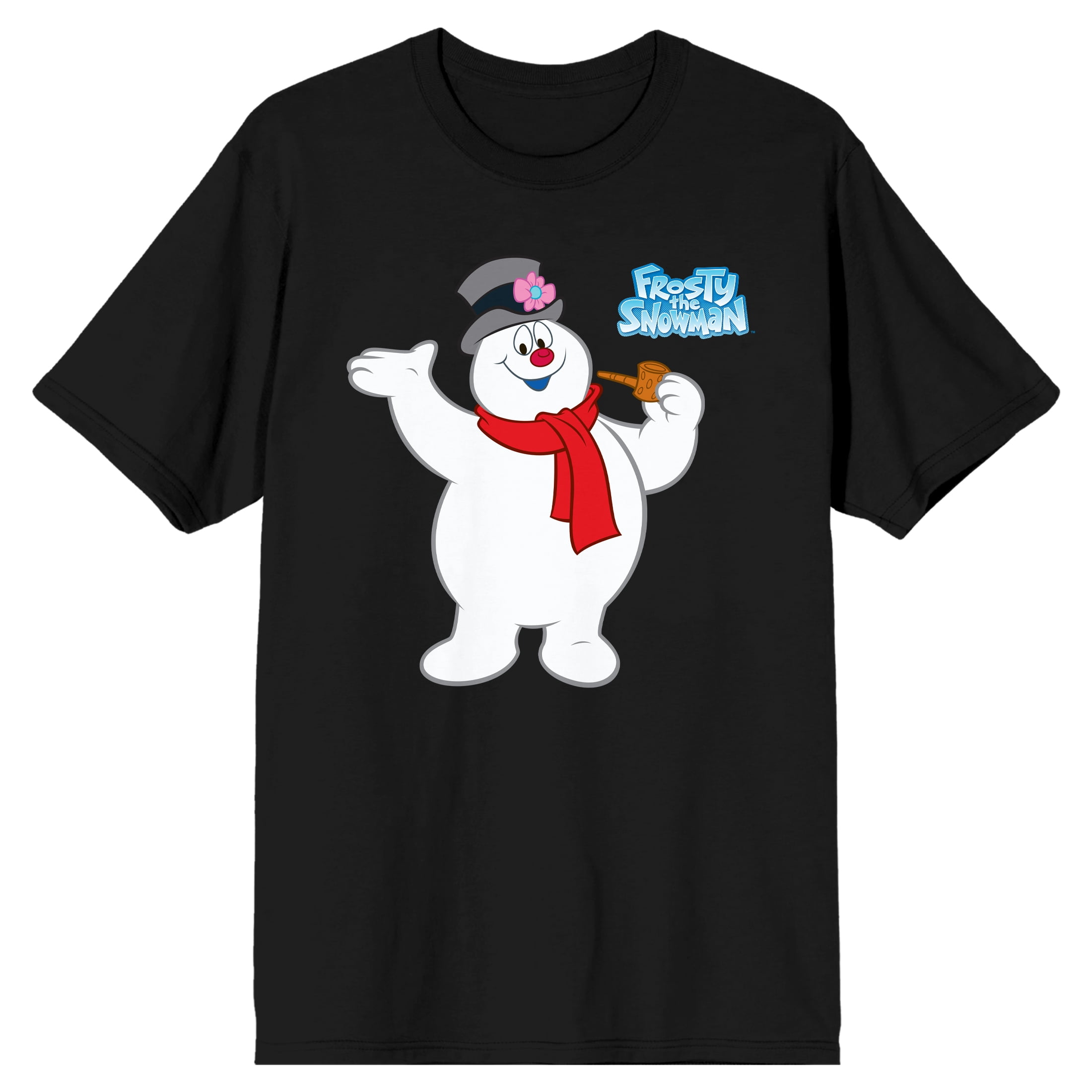 Frosty The Snowman Waving Men's Black Tshirt-6XL - Walmart.com