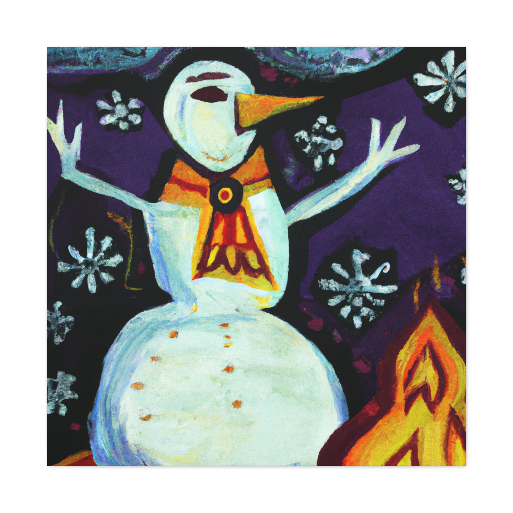 Frosty's Winter Smile - Canvas - Walmart.com