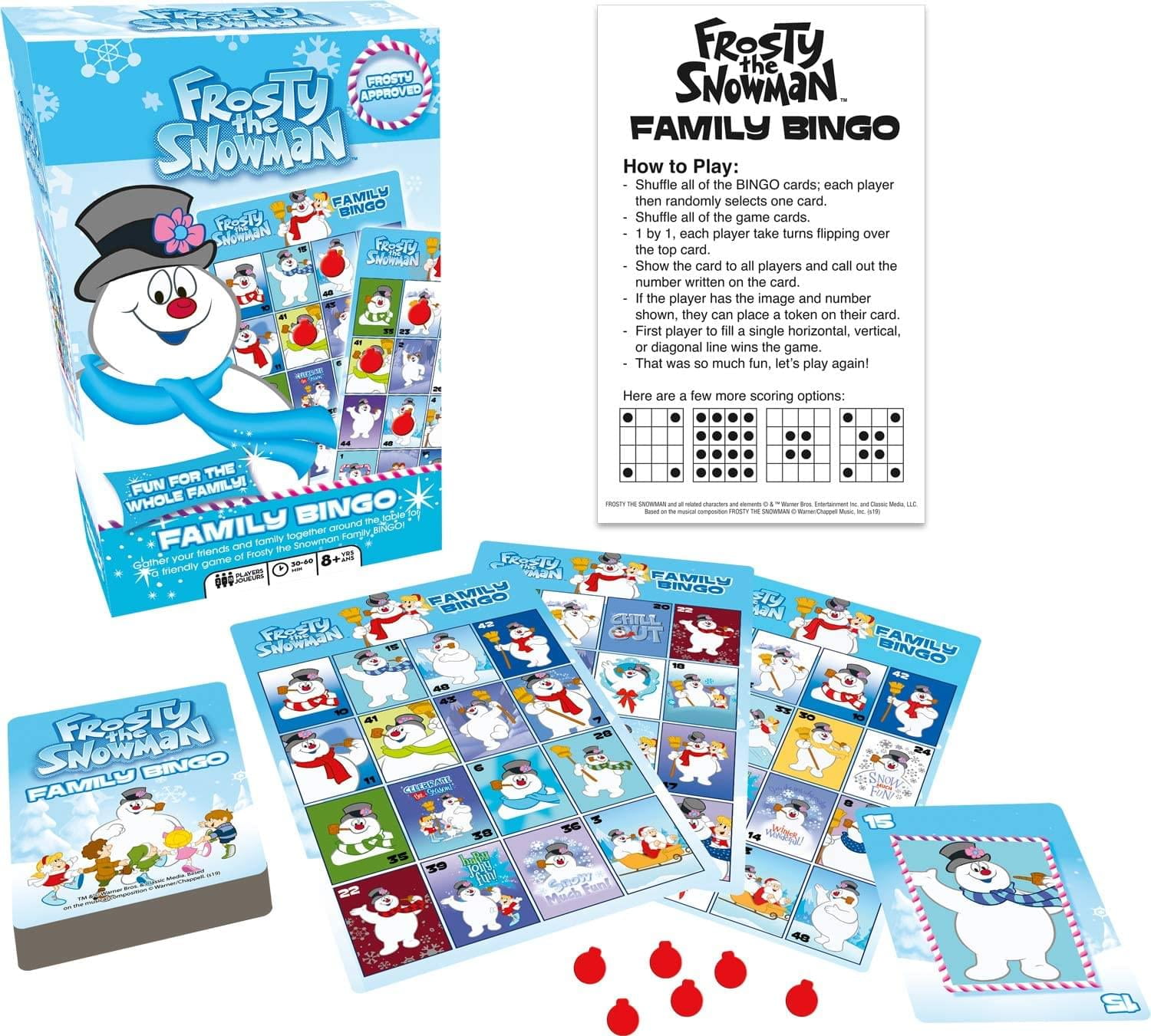 Frosty the Snowman Family Bingo Game Set - Walmart.com