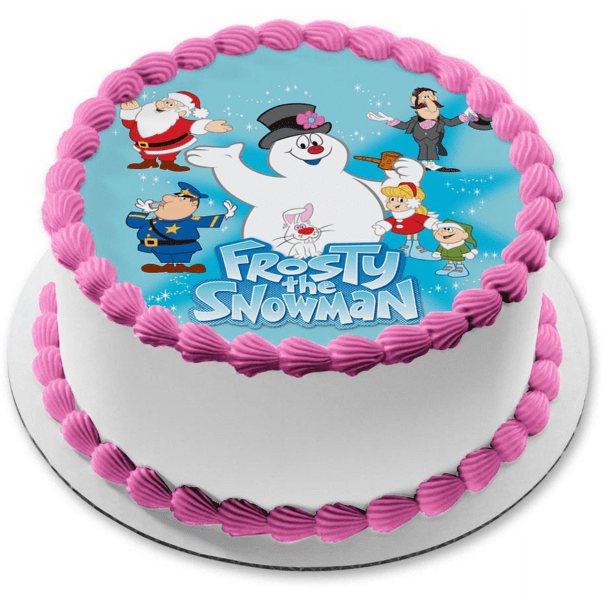 Snowman Birthday Cake