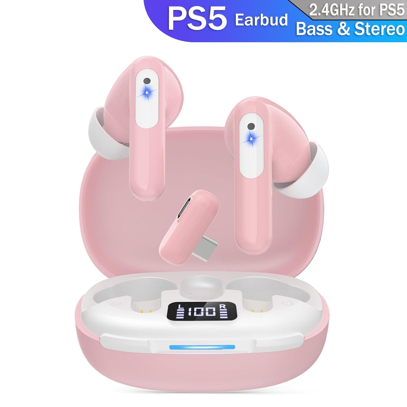 Froura 2.4GHz True Wireless Gaming Earbuds for PS5/PS4, Meta Quest 3/2 ...