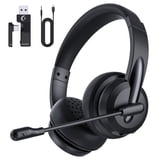 Froura 2.4GHz Wireless Headset, AI Noise Cancelling Mic, Bluetooth 5.3 ...