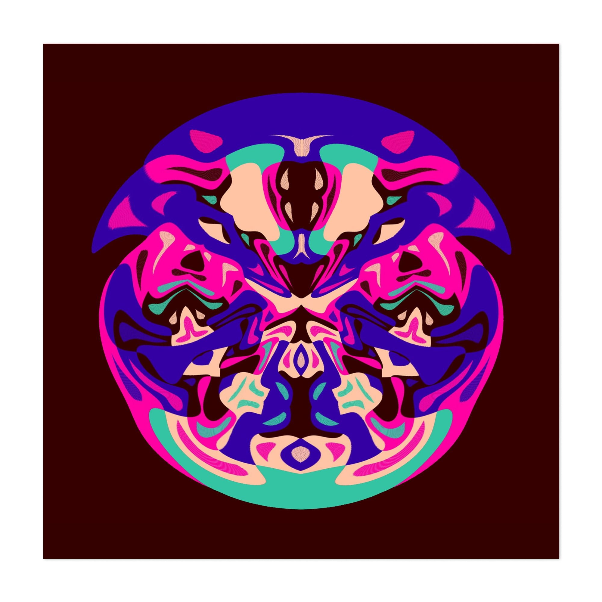 Frown Clown - Digital Art Psychedelic Surrealism Abstract Modern Art ...