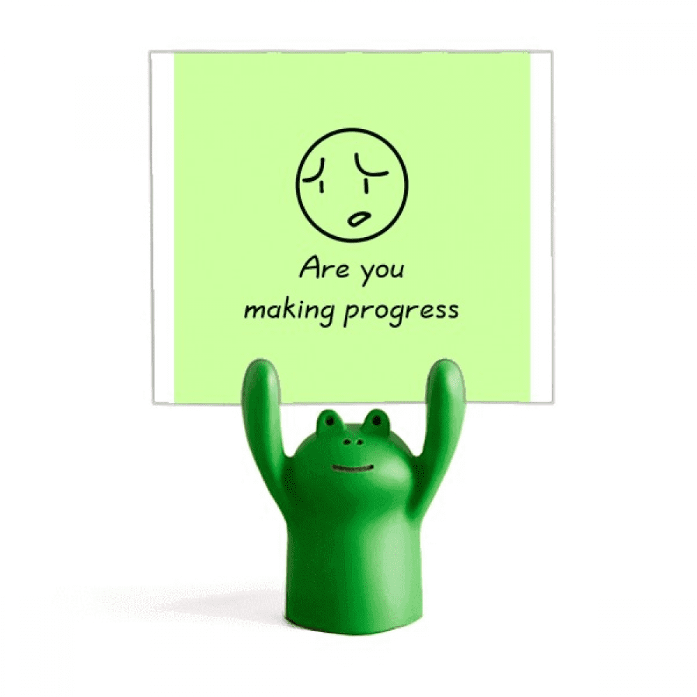 Frown Confused Doubt Latest Expression Memo Holder Cartoon Animal Frog ...