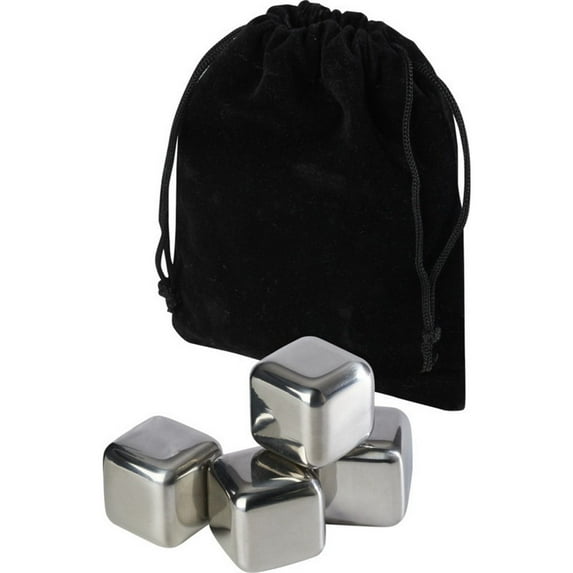 Froz Stainless Steel Reusable Ice Cubes (Pack of 4) - Walmart.com