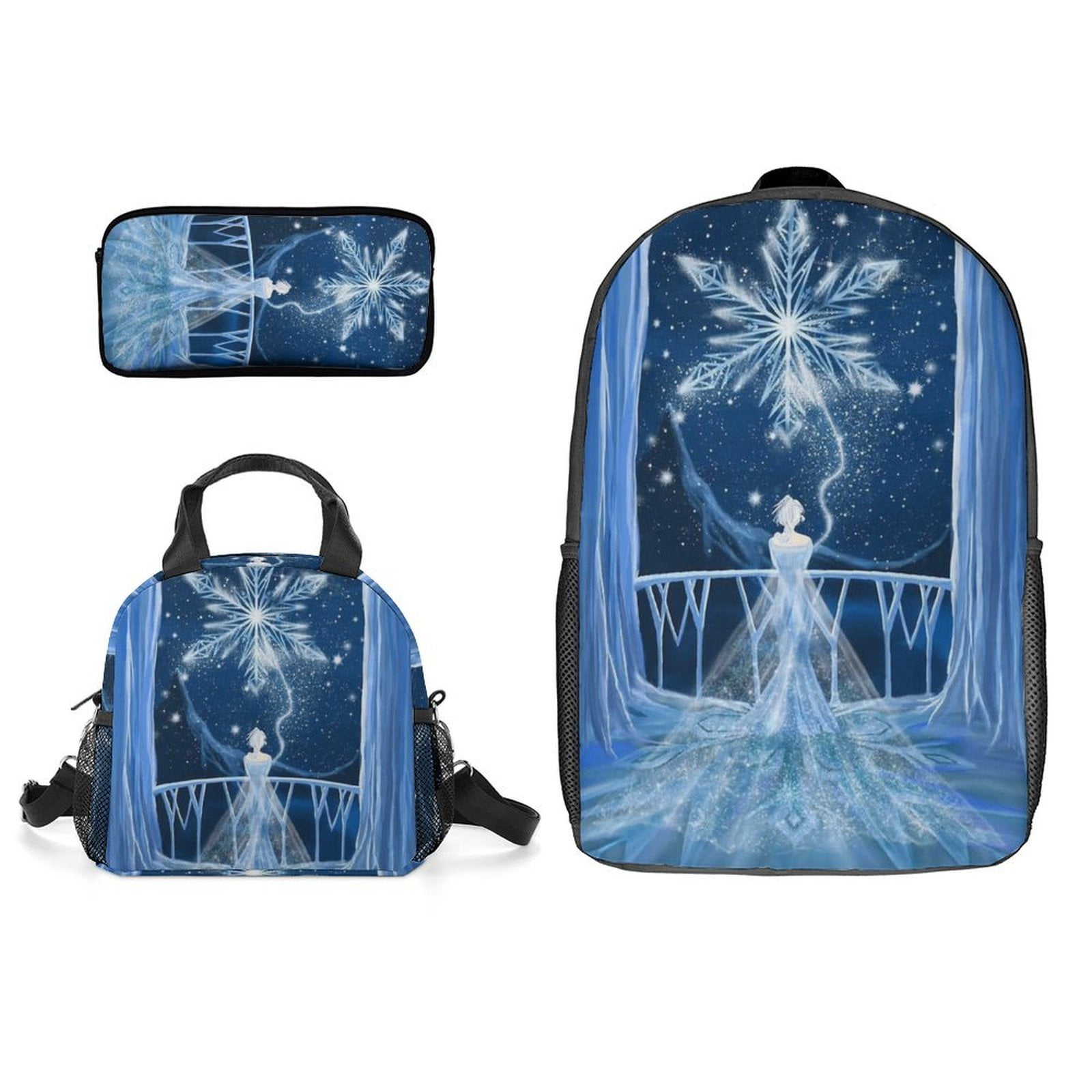 Frozen 17 Anime Backpack for Mens/Women Gifts Backpack with Lunch Box ...