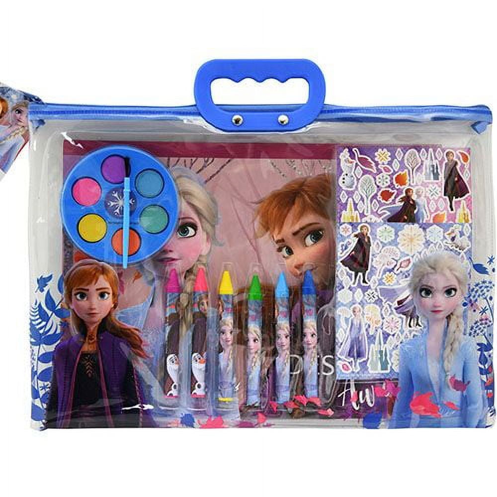 Frozen 2 12pc Stationery in Zipper Tote Set- Crayon & Stickers ...