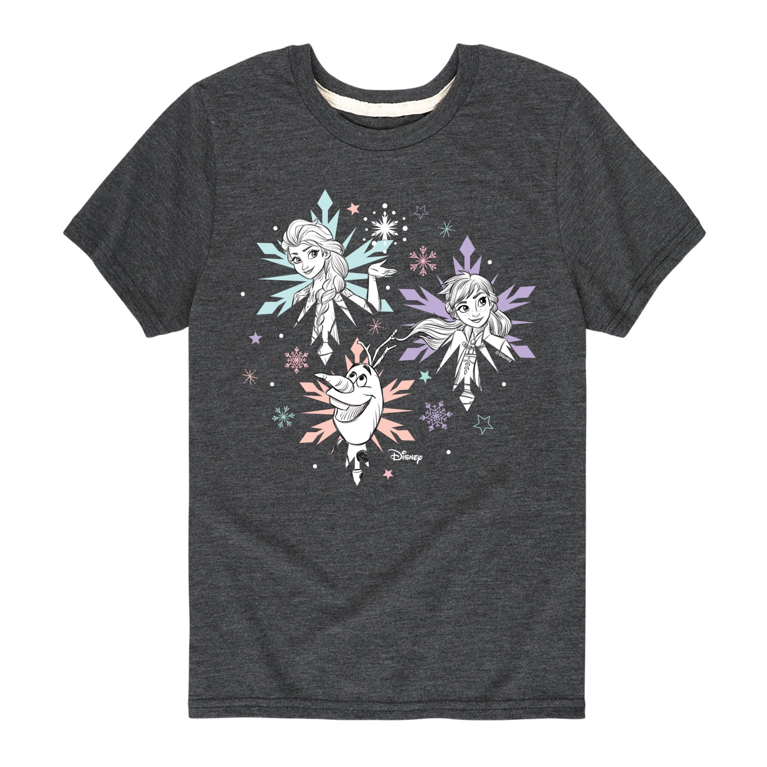 Frozen 2 - Anna Elsa Olaf Snow - Toddler And Youth Short Sleeve Graphic ...