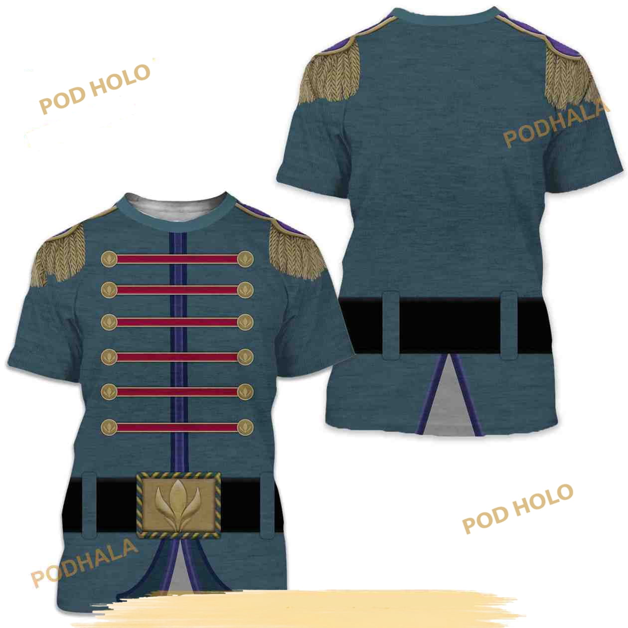 Frozen 2 Costume, Lieutenant Destin Mattias 3D Shirt - Walmart.com