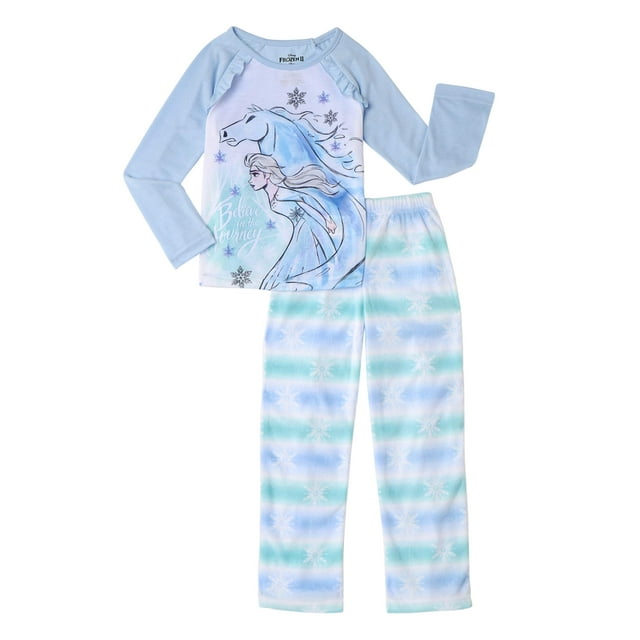 Frozen 2 Girl's Ana & Elsa 2-Piece Pajama Set (Little Girls & Big Girls ...