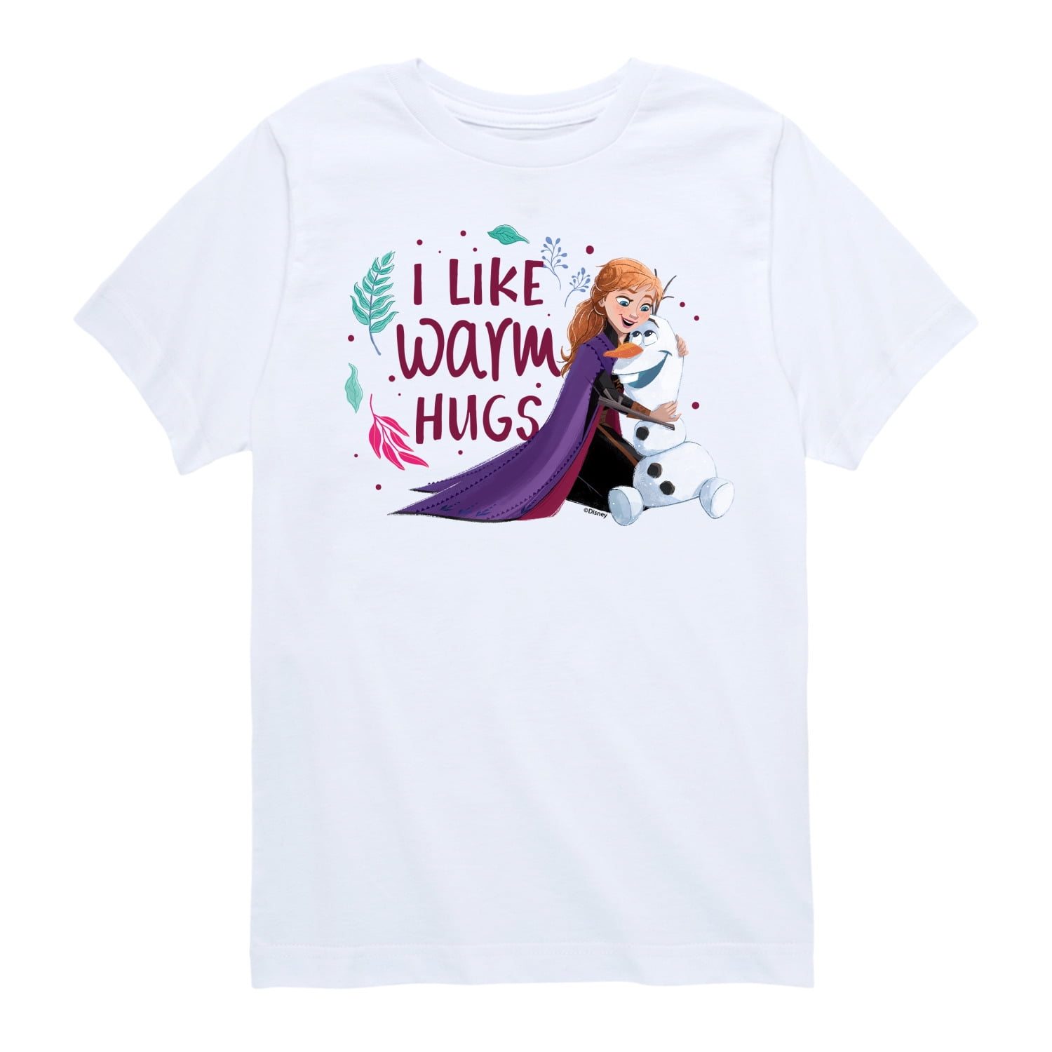 Frozen 2 - I Like Warm Hugs - Toddler And Youth Short Sleeve Graphic T ...