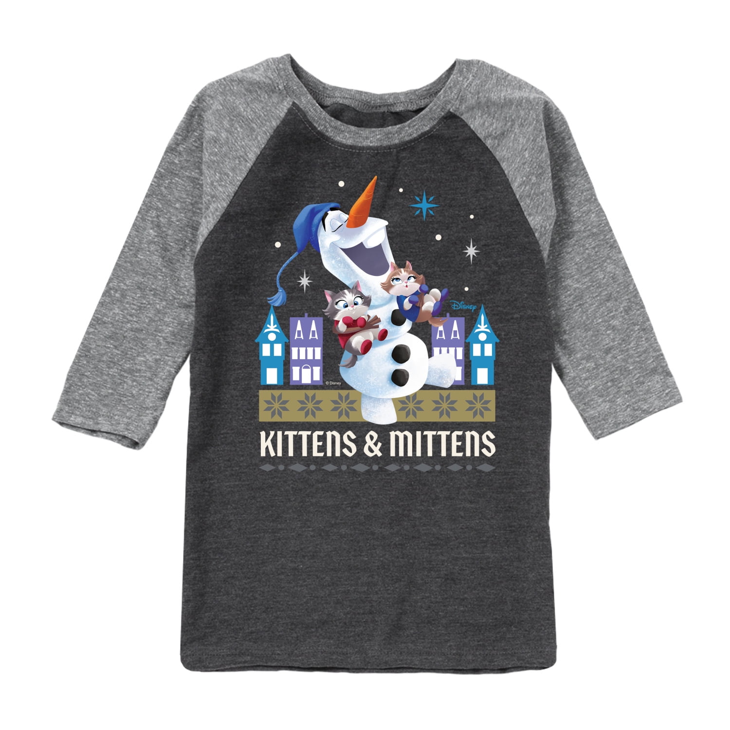 Frozen 2 - Kittens And Mittens - Toddler And Youth Raglan Graphic T ...