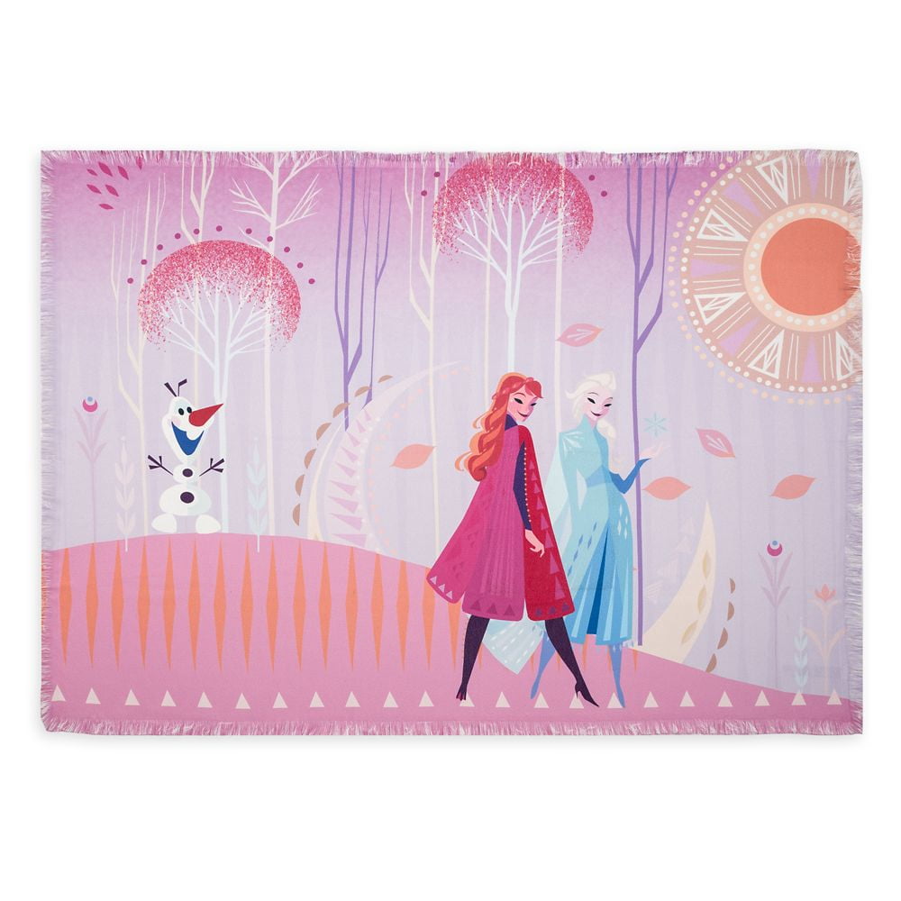 Frozen 2 Large Throw Blanket by Brittney Lee 50" x 70" Elsa Olaf Anna ...