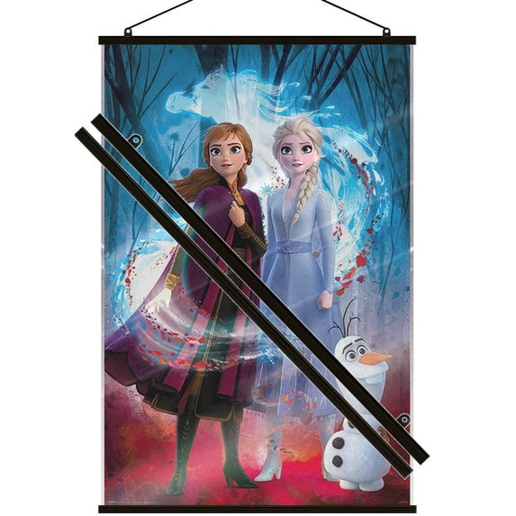 Frozen 2 - Movie Poster (Anna, Elsa & Olaf - Guiding Spirit) (Size: 24 ...
