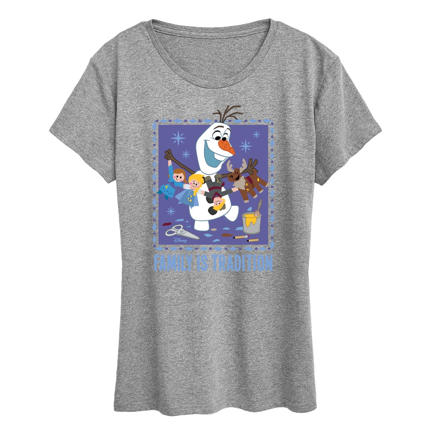 Frozen 2 - Olaf Family Is Tradition - Women's Short Sleeve Graphic T ...