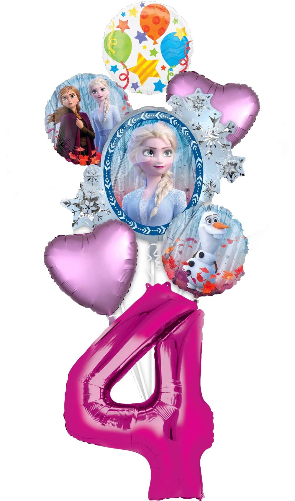 Disney's Frozen 2 Helium Balloons, 4th Birthday Party Supplies - Elsa ...