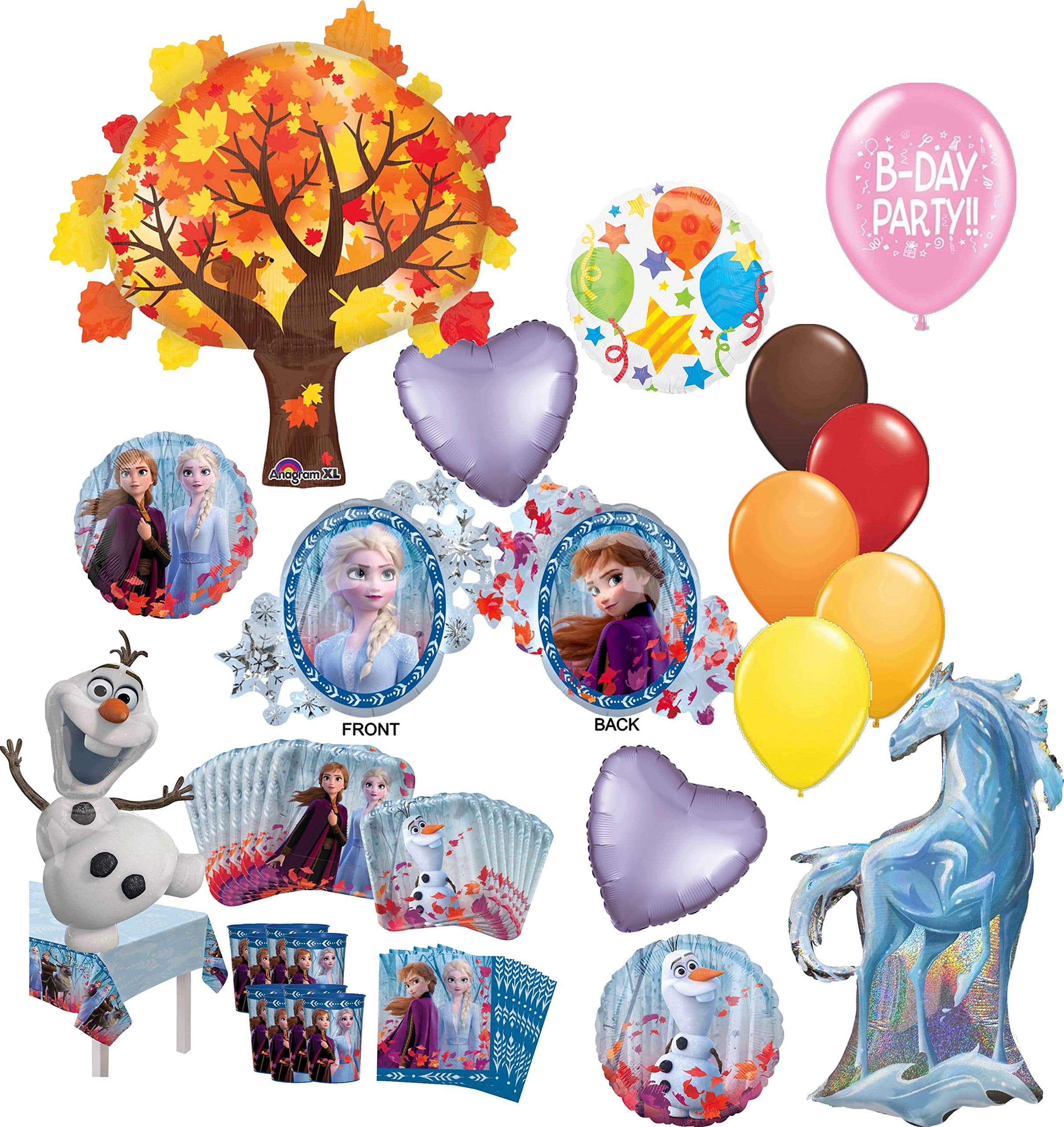 Frozen 2 Party Supplies Enchanted Forest Birthday 8 Guest Dining ...
