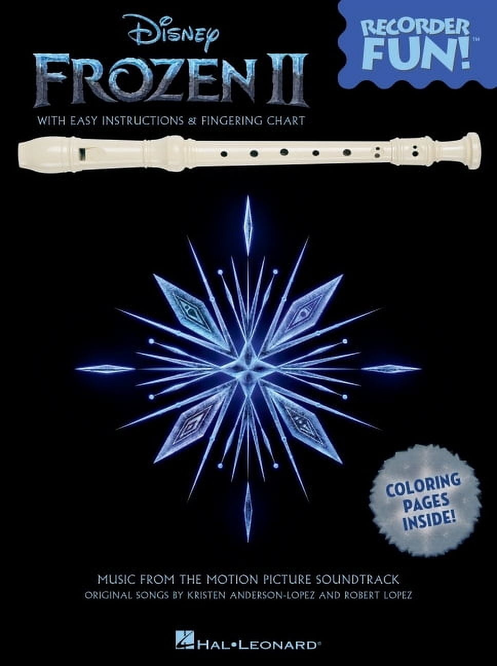 Frozen 2 - Recorder Fun! Songbook with Easy Instructions, Song ...