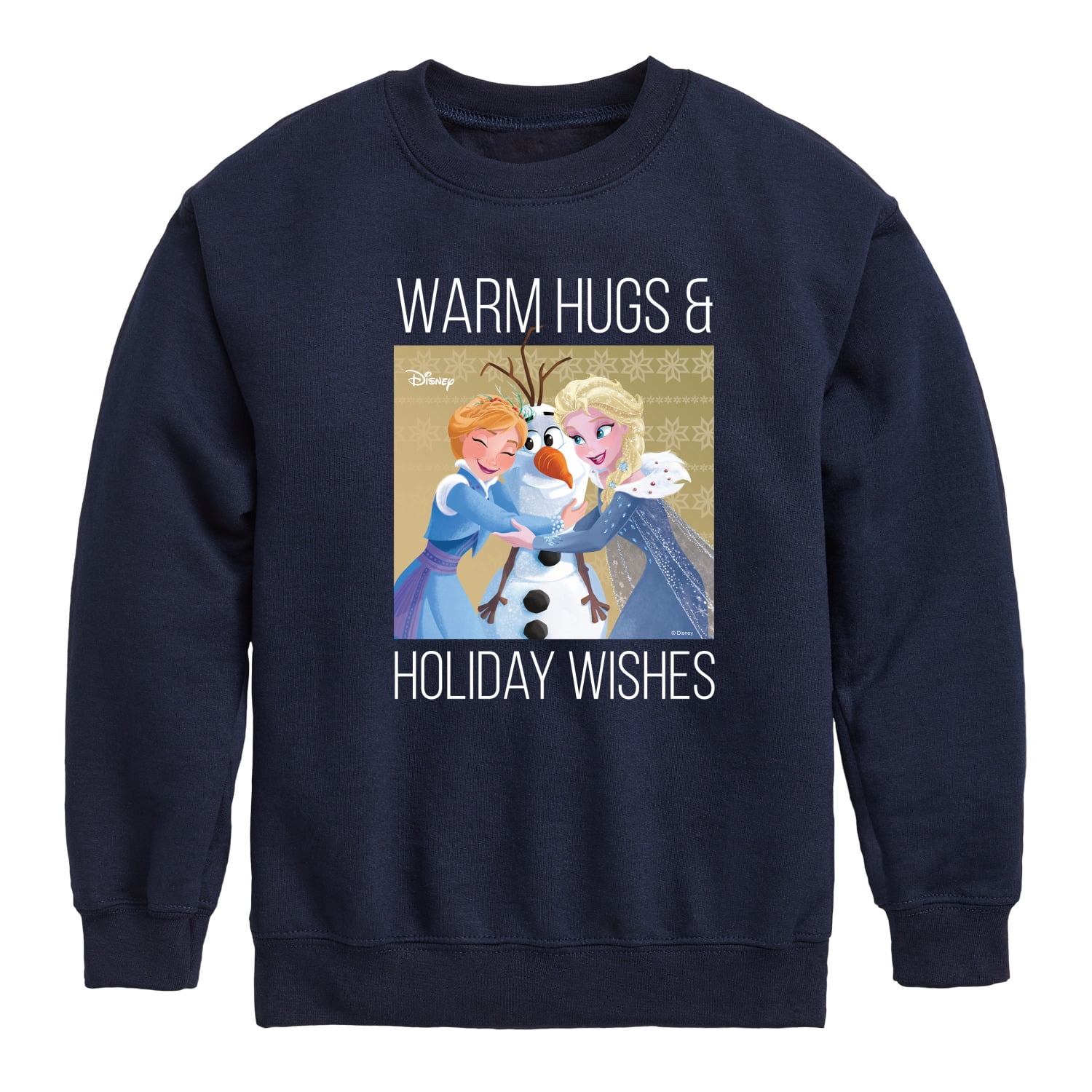 Frozen 2 - Warm Hugs Holiday Wishes - Toddler And Youth Crewneck Fleece ...