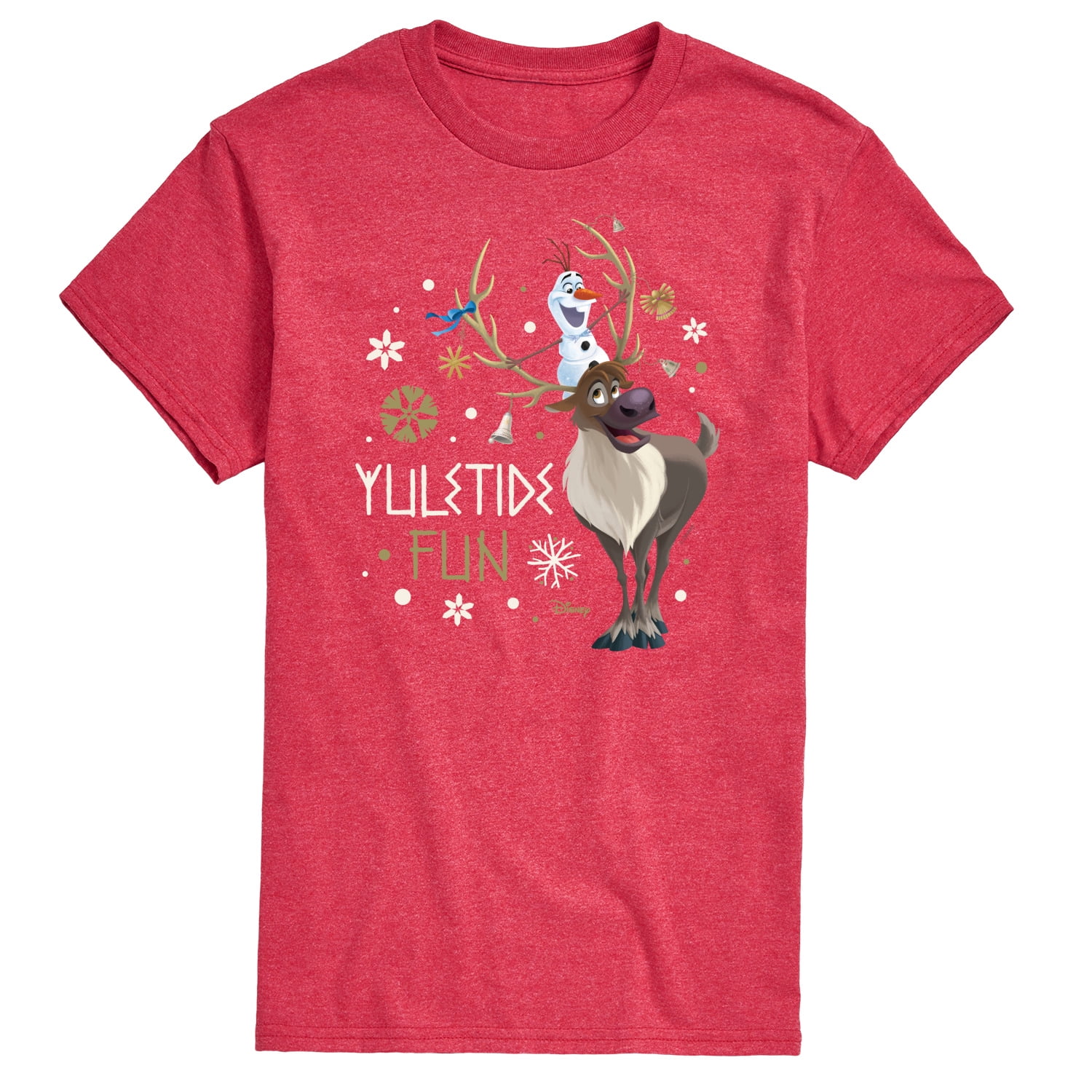 Frozen 2 - Yuletide Fun - Men's Short Sleeve Graphic T-Shirt - Walmart.com