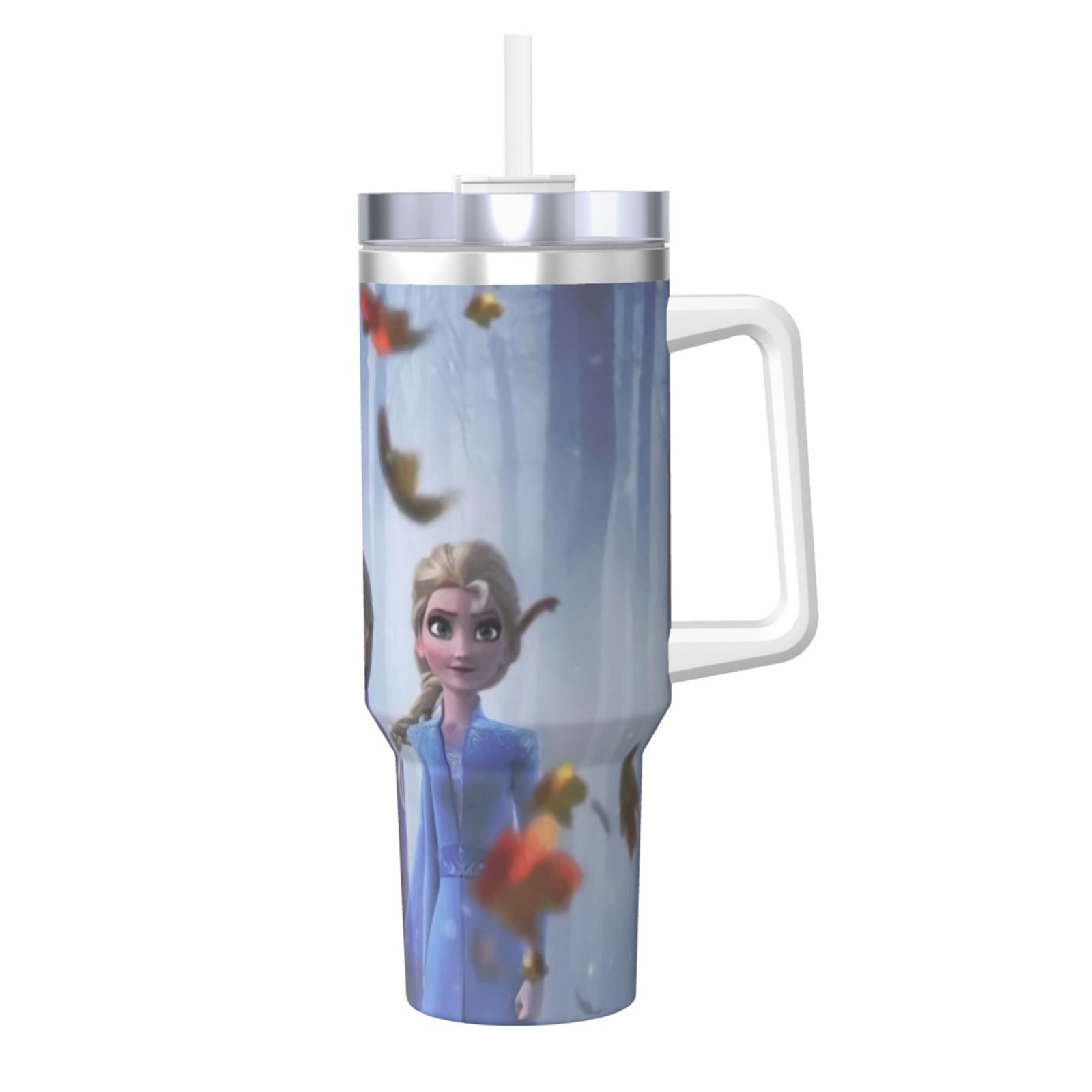 Frozen 40oz Ice King (With Handle And Straw),Car Travel Cup,2-In-1 Lid ...
