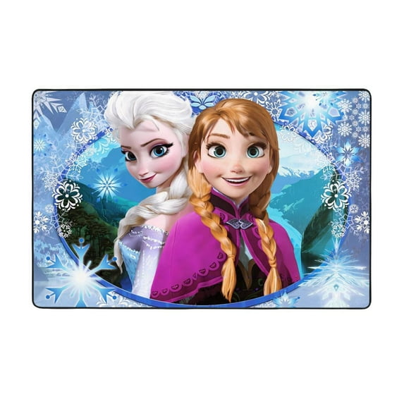 Frozen 5′x3′Area Rug for Living Room Machine Washable Rugs for Bedroom ...