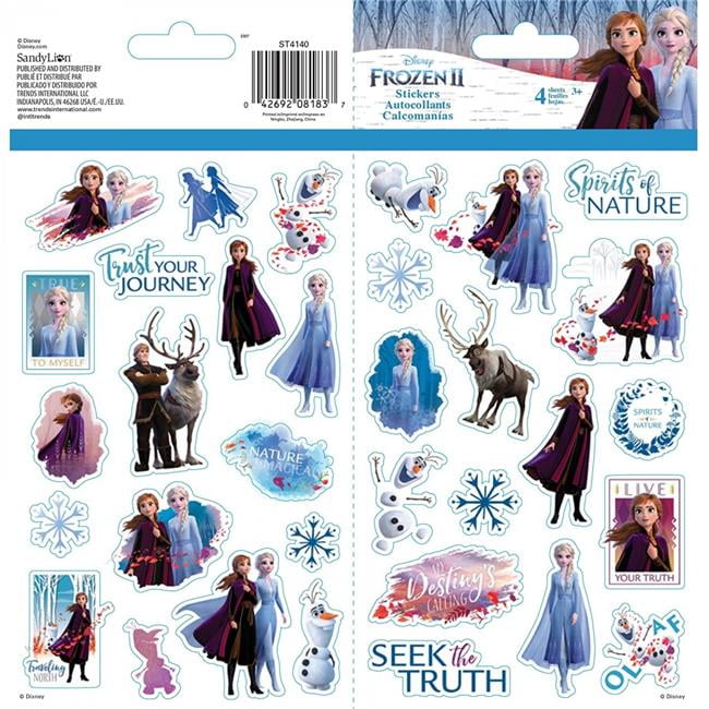 Frozen 846334 Disney Frozen II 4-Sheet Variety Sticker Set - Walmart.com