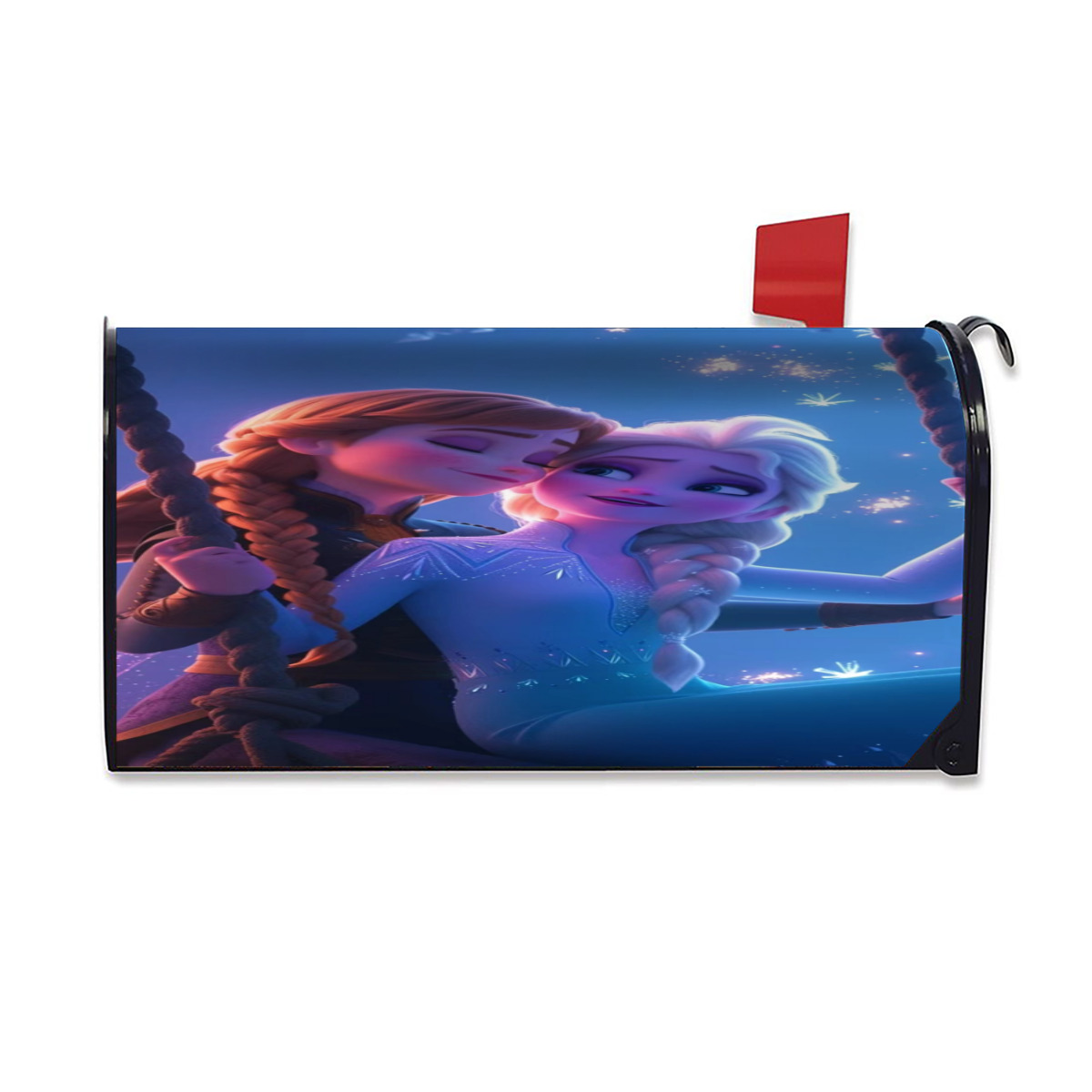 Frozen Animation mailbox cover both sides customized, personalized post ...
