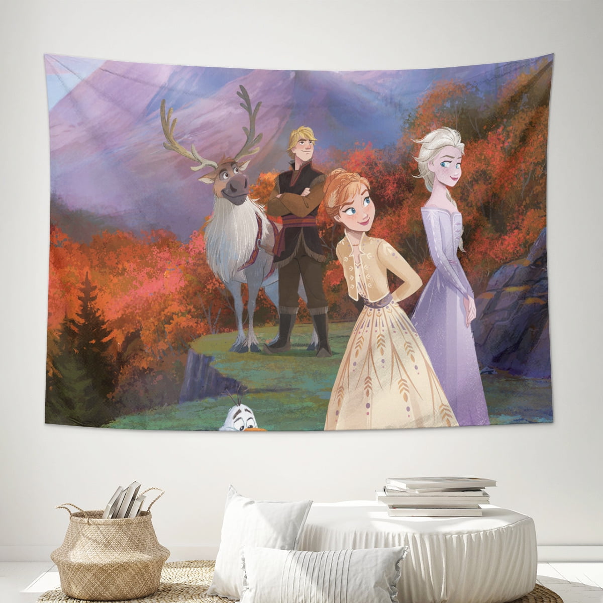 Frozen Anime Poster Tapestry - Large Wall Art Background, Birthday ...