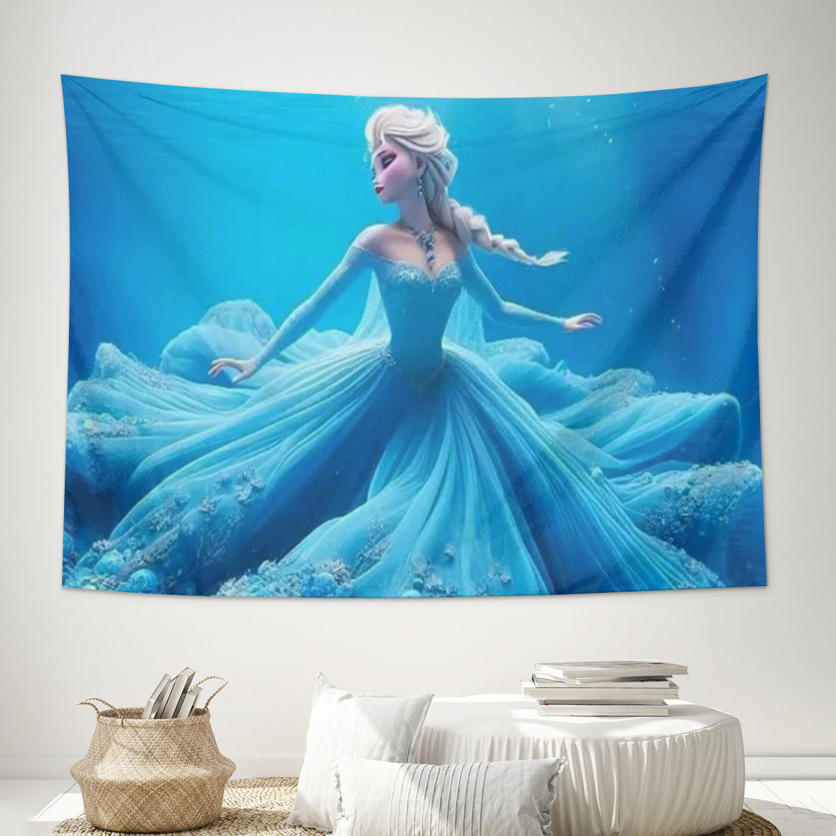 Frozen Anime Poster Tapestry - Large Wall Art Background, Birthday ...
