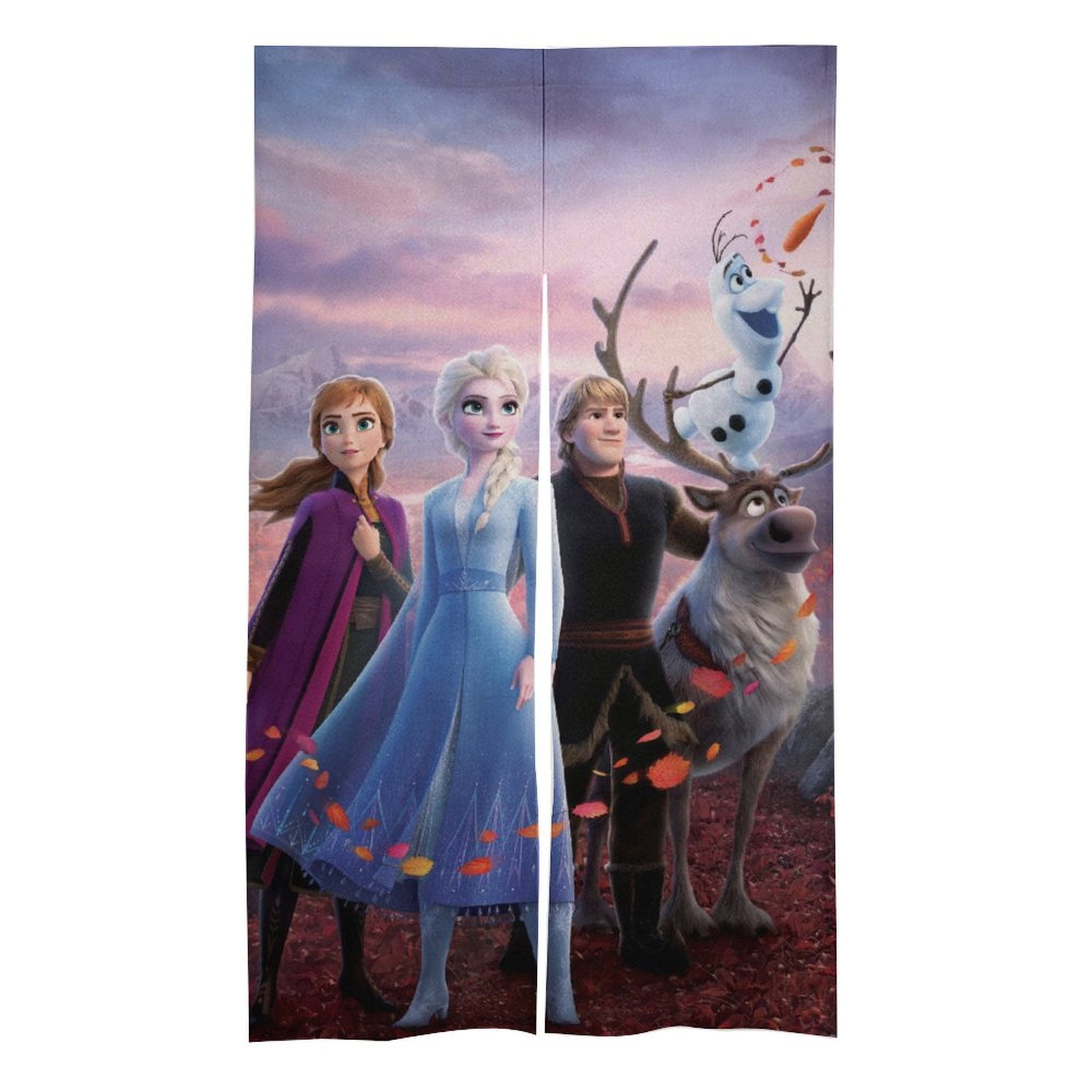 Frozen Anna And Elsa Girl 'Astonish' 86x143cm Door Curtain Splice ...