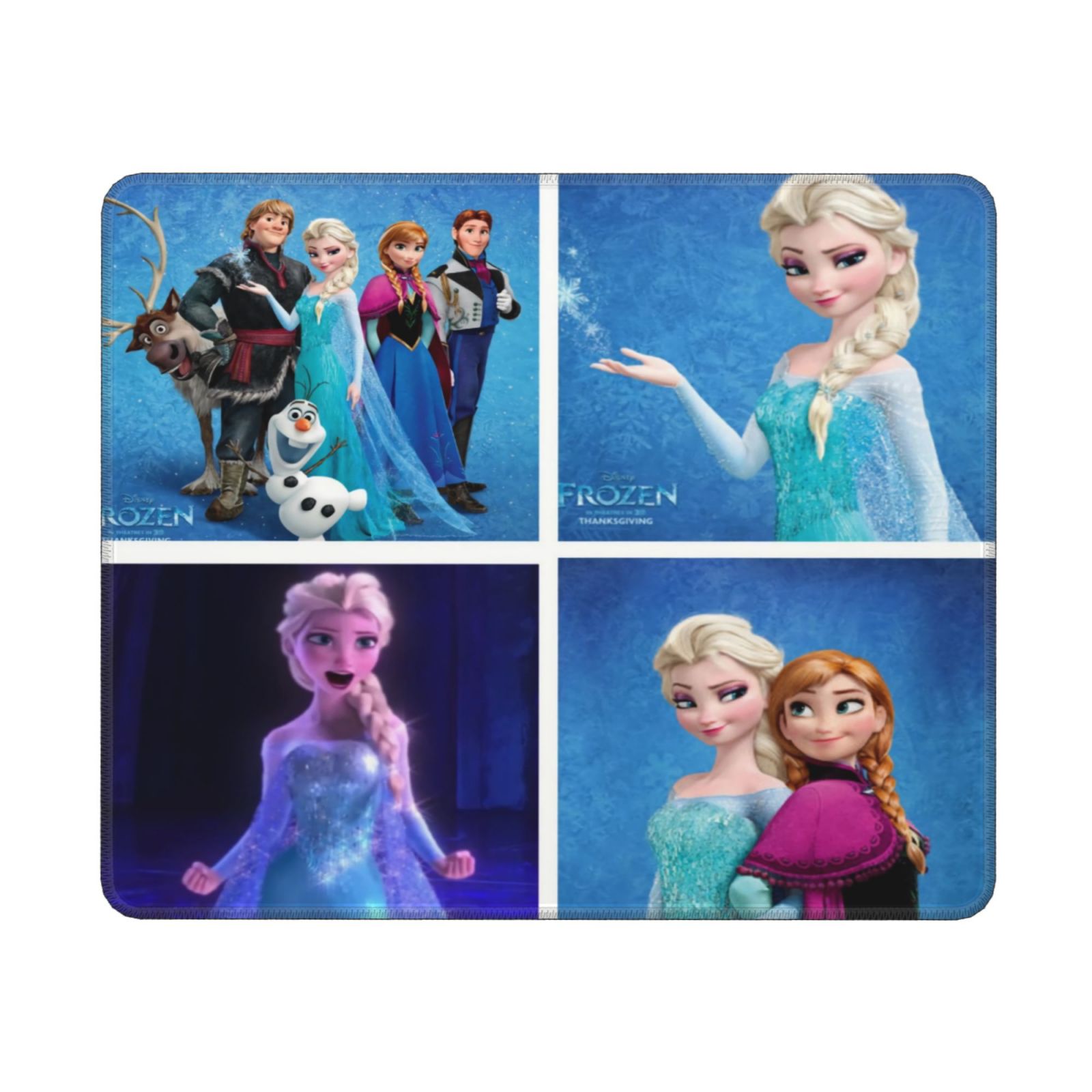 Frozen Anna And Elsa Mouse Pad,Office Computer Mouse Pad with Stitched ...