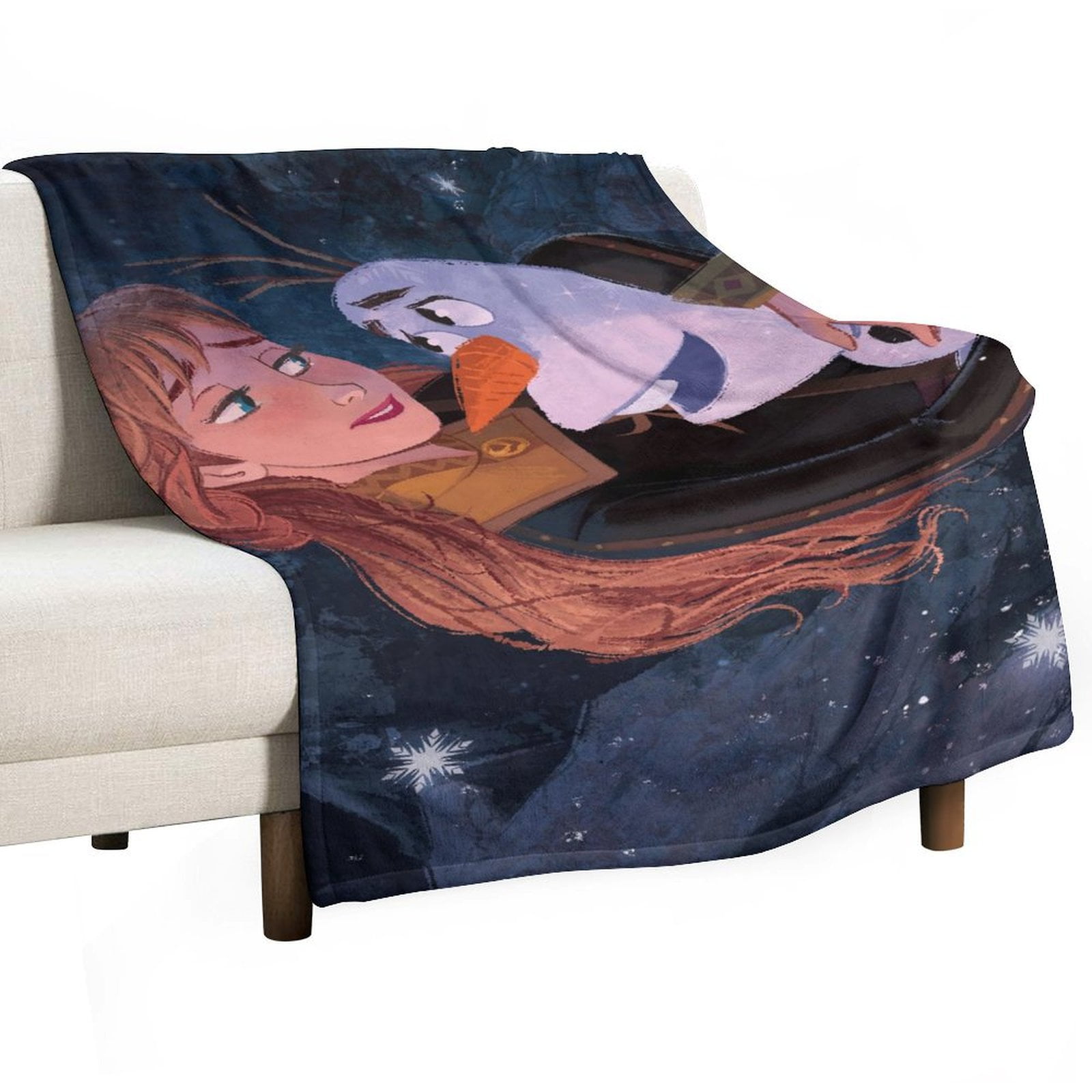 Frozen Anna And Elsa Silk Touch Throw Blanket,Magical Girls - Walmart.com