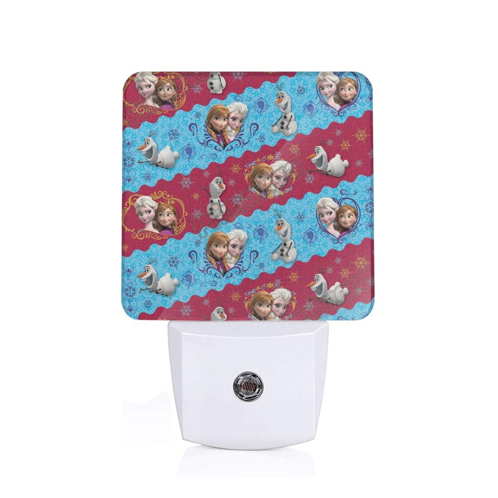 Frozen-Anna And Elsa Snowflakes Olaf Plug-in LED Night Light Lamp with ...