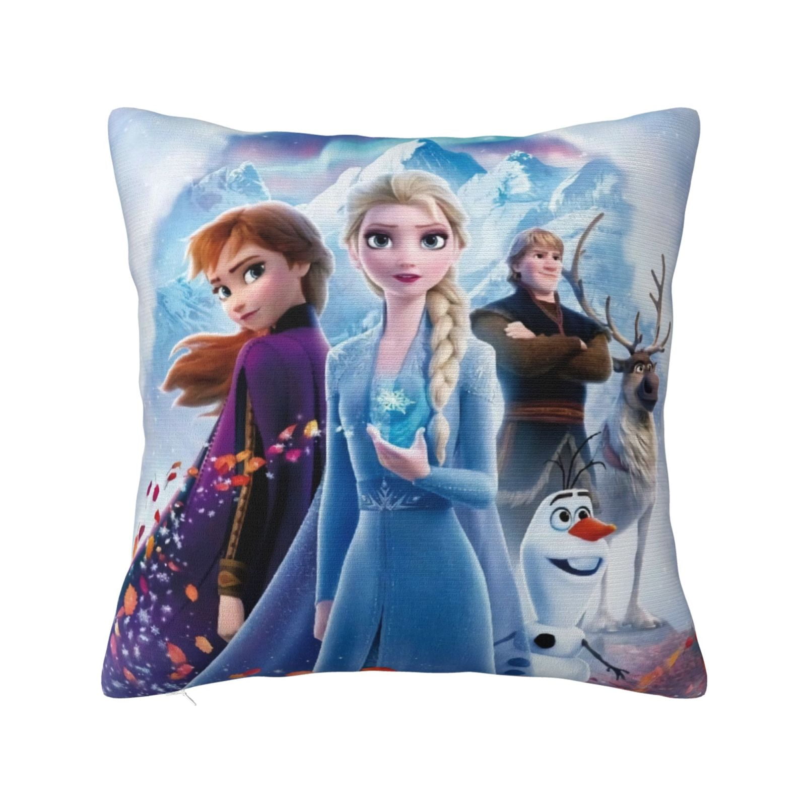 Frozen-Anna & Elsa Always Up For Adventure Group Pillow Covers 22x22 ...