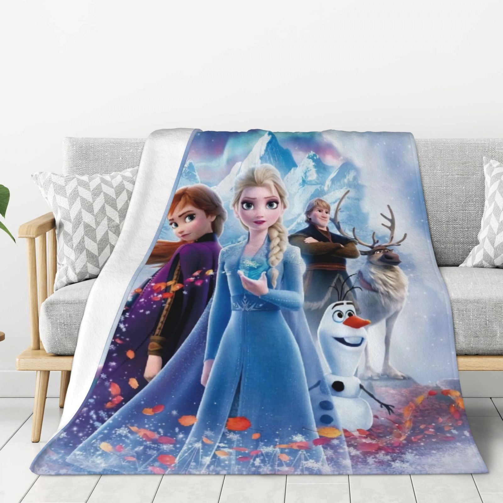 Frozen-Anna & Elsa Always Up For Adventure Group Blanket,Throw Blanket ...