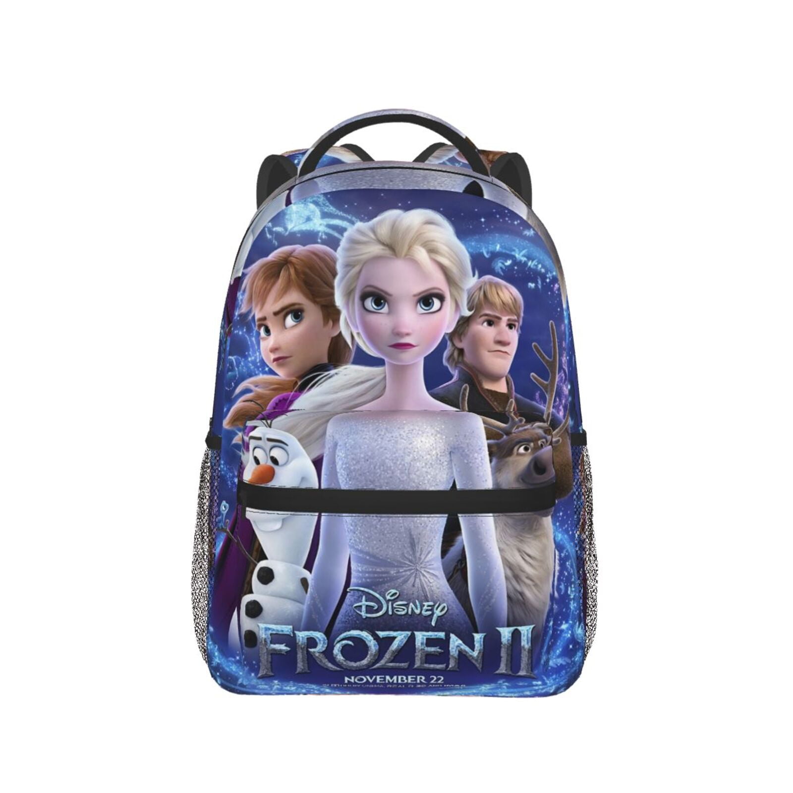 Frozen Anna & Elsa Backpack,Fabric & PVC Backpack with Reinforced Strap ...