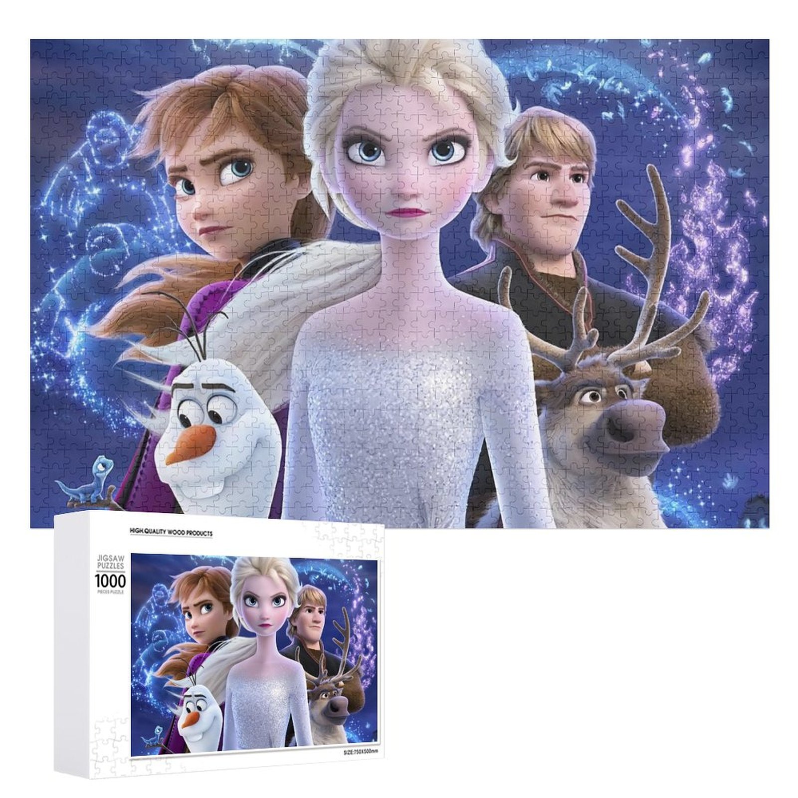 Frozen-Anna & Elsa Puzzles for Adults 1000 Pieces,Challenging Puzzle ...