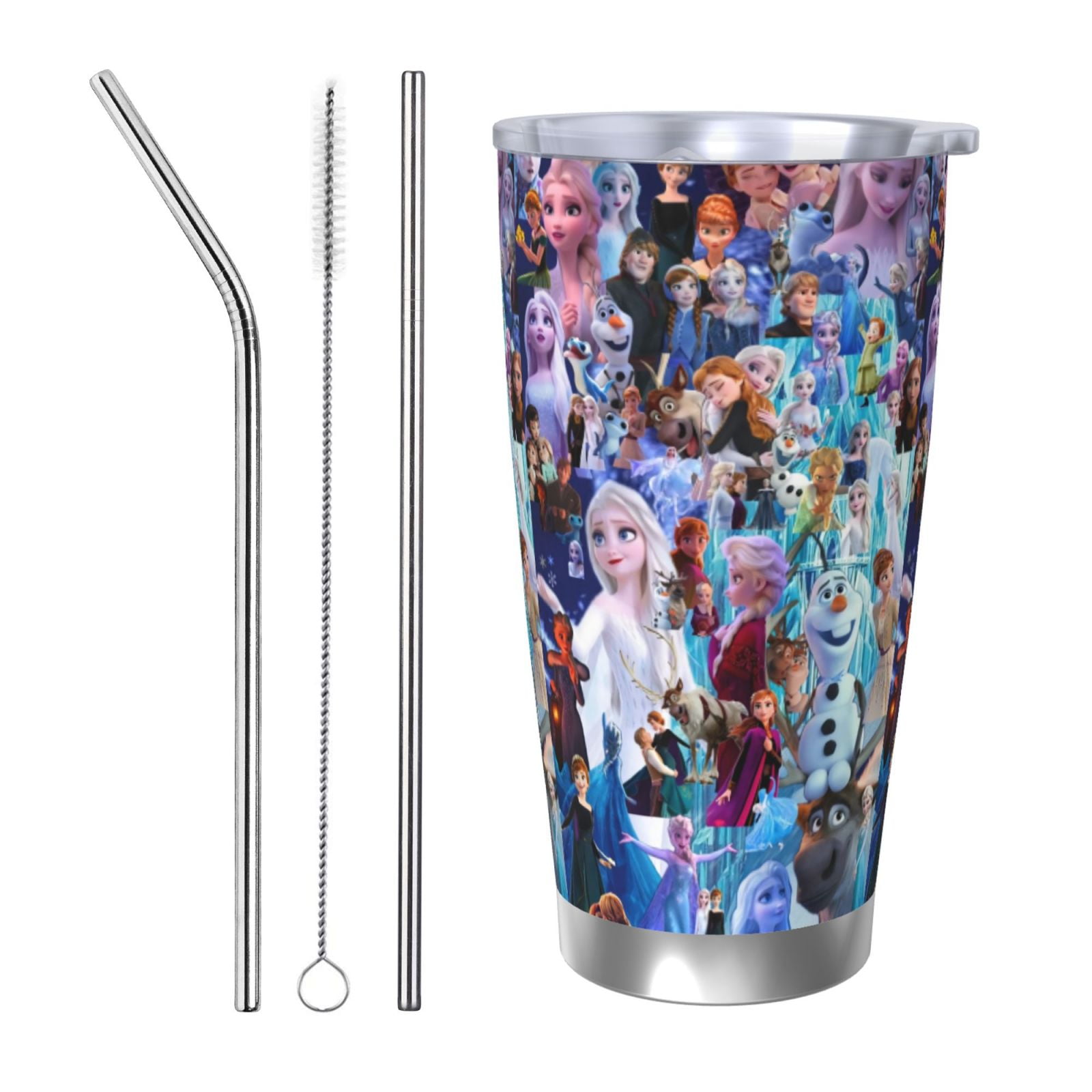 Frozen Anna And Elsa Water Bottle,Insulated Travel Coffee Mug,Stainless ...