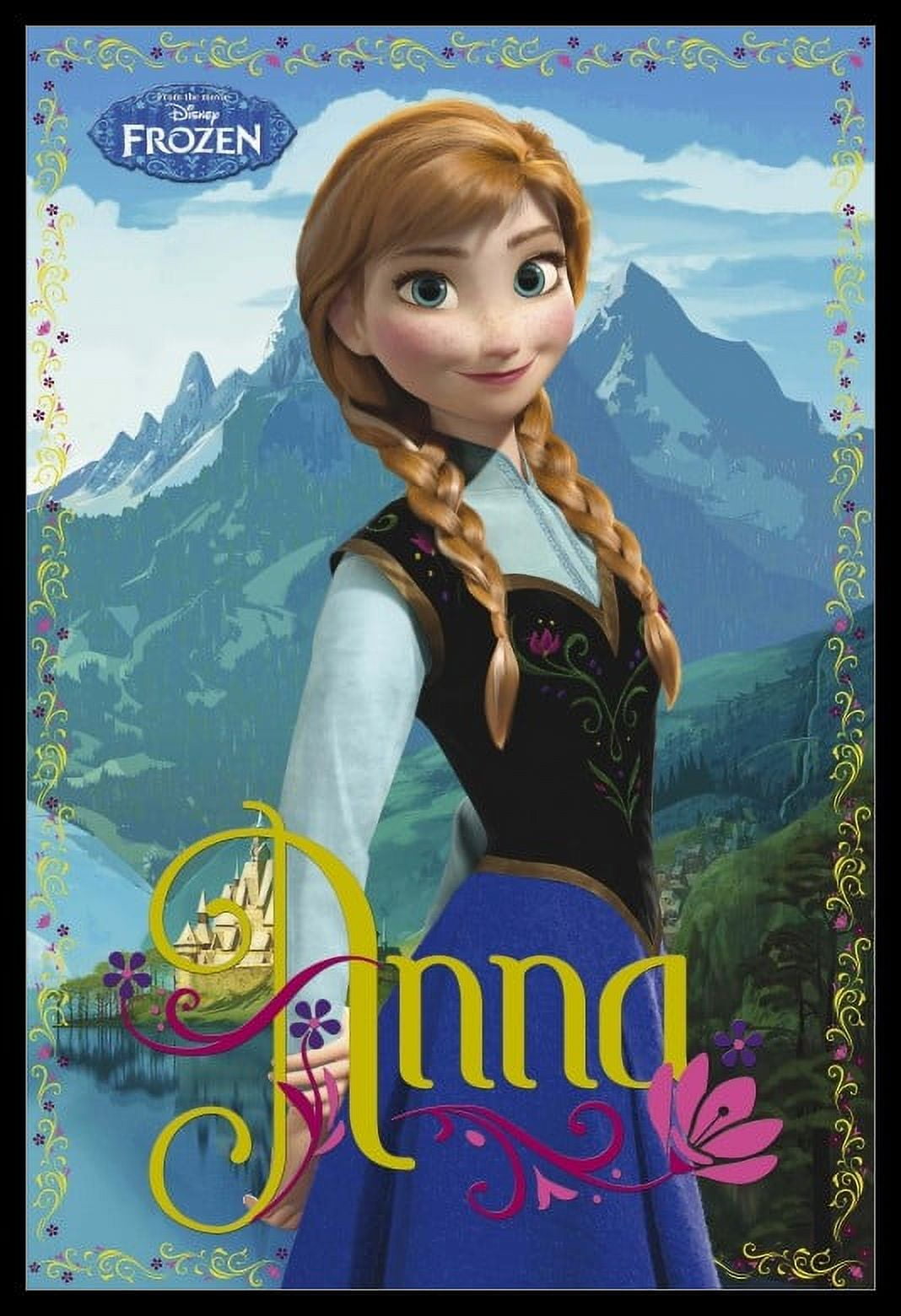 Frozen Anna Laminated & Framed Poster (24 x 36) - Walmart.com