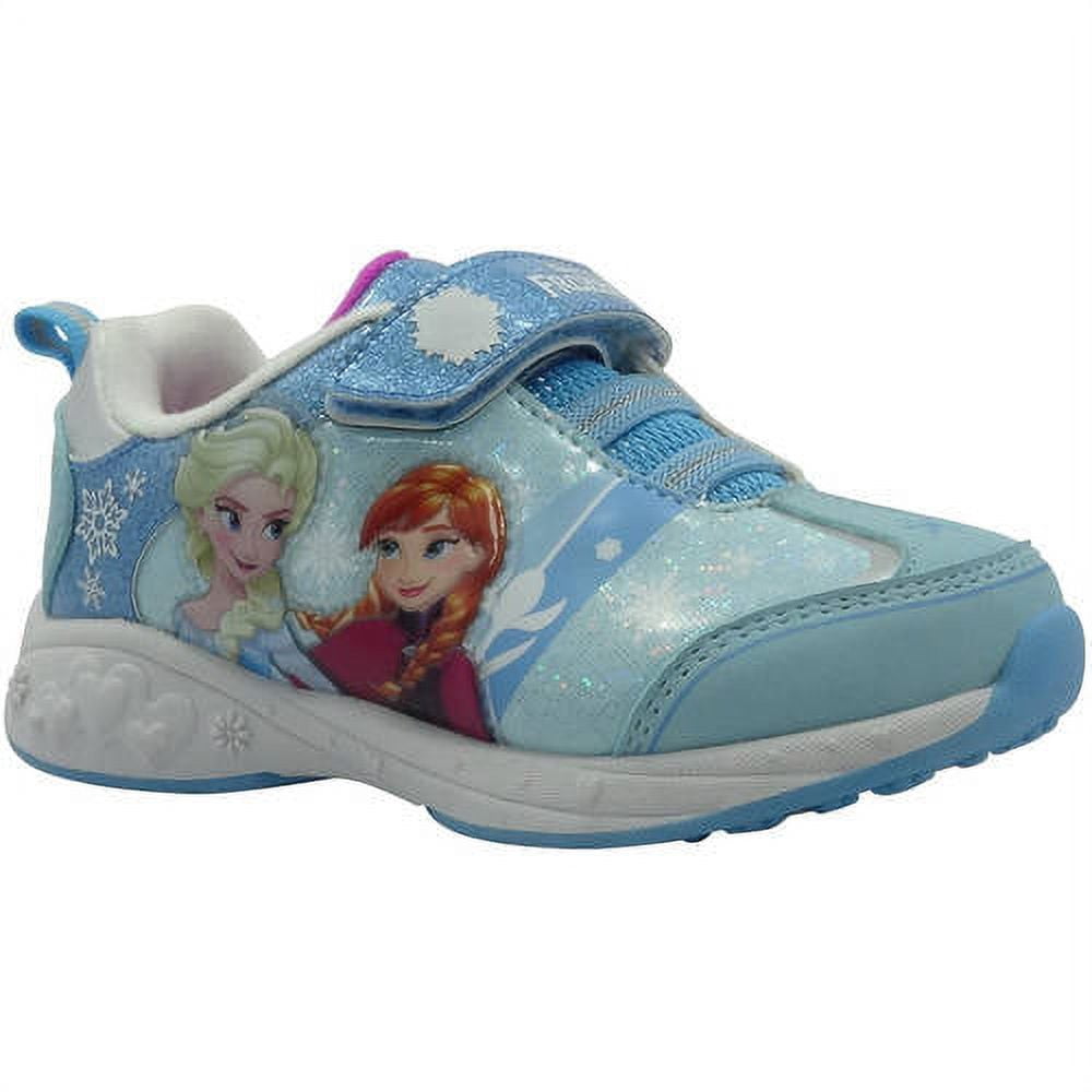 Frozen Anna and Elsa Toddler Girls' Athletic Shoe - Walmart.com