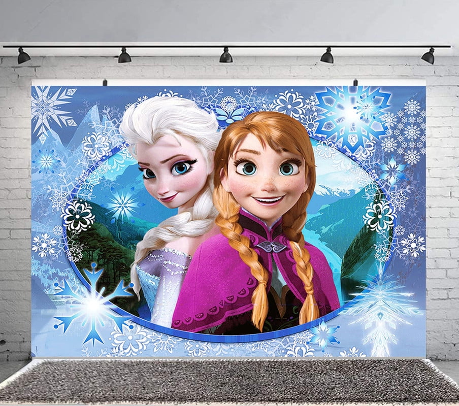 Frozen Backdrop Banner Party Supplies Poster Movie Theme Background for ...