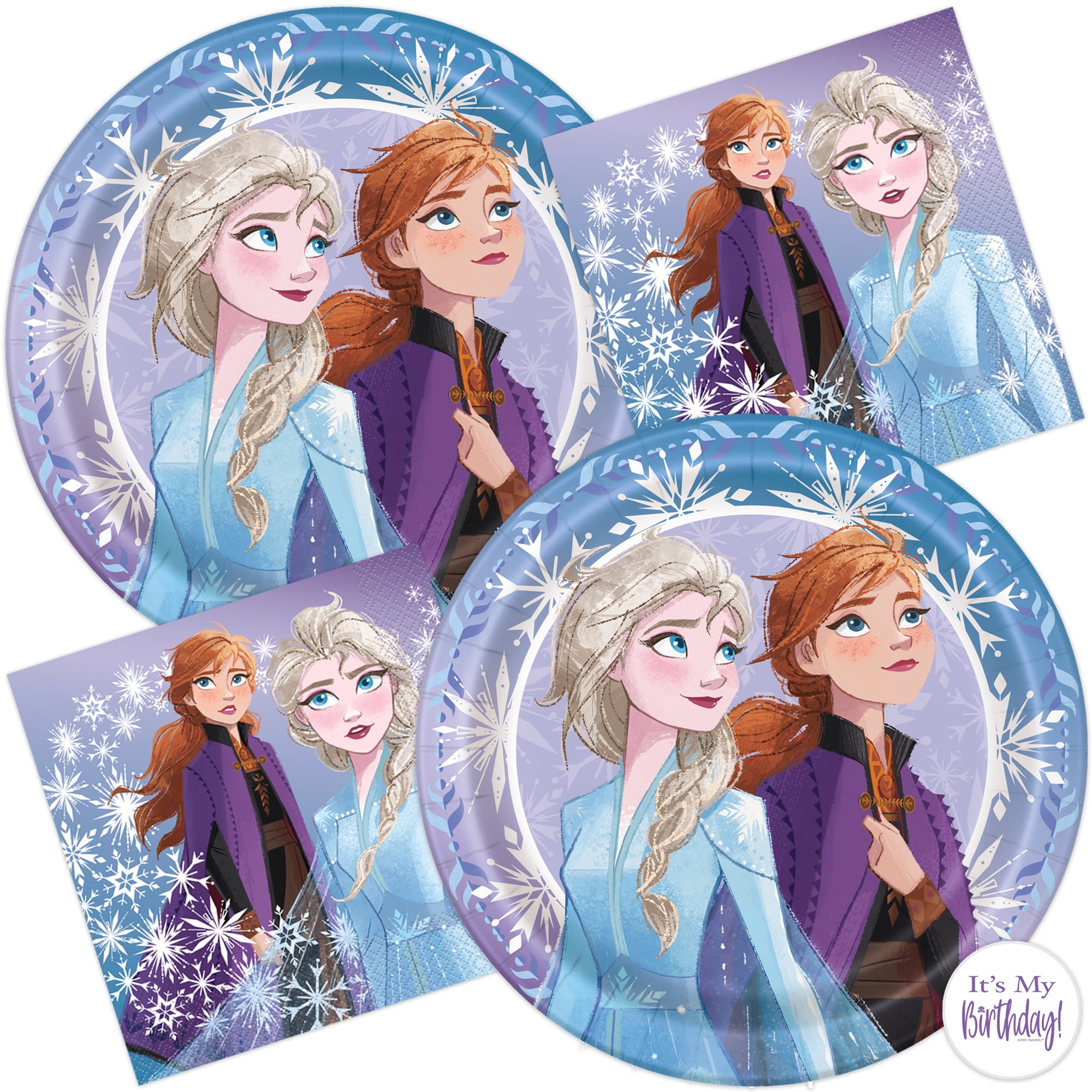 Frozen Birthday Party Supplies | Frozen Plates & Napkins, Sticker ...