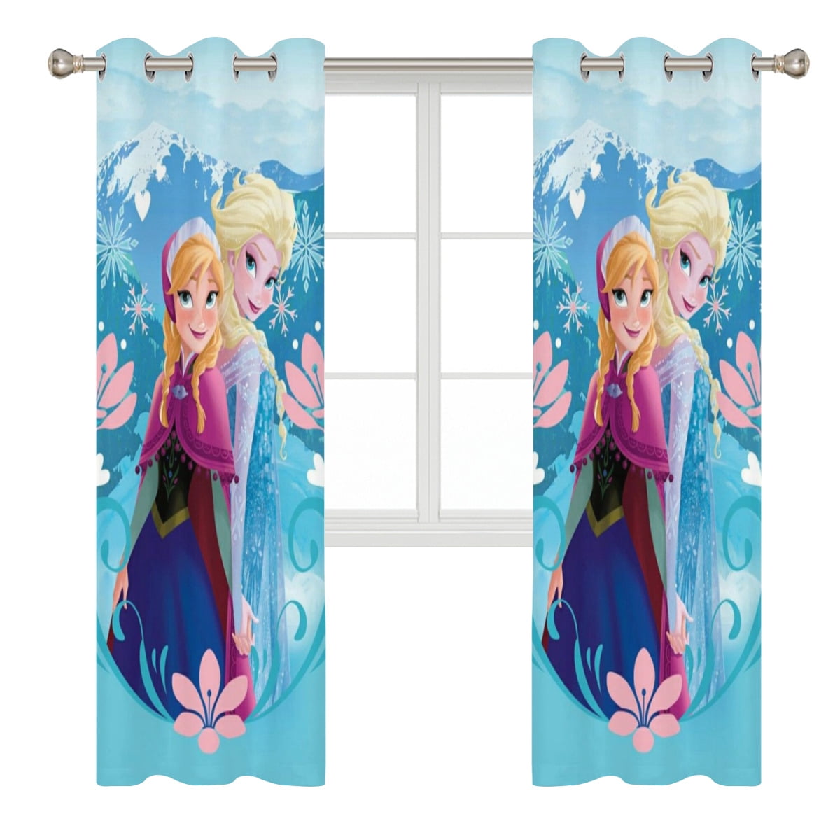 Frozen Blackout Room Curtains Bedroom Kids Curtains Insulated Curtains 53x85 Inch - Walmart.com