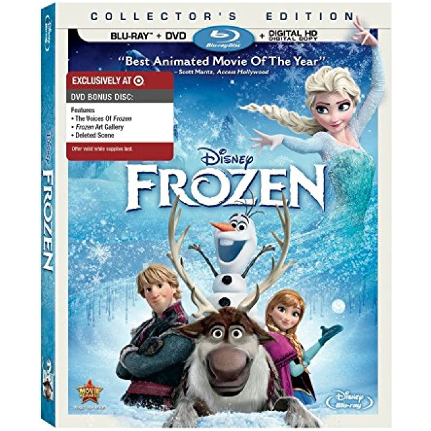 Pre-Owned Frozen (Blu-ray + DVD Digital Copy) Exclusive Bonus Disc ...