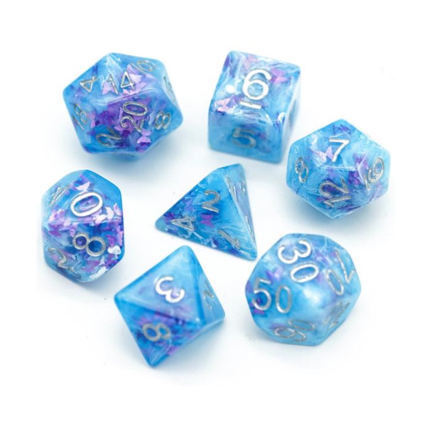 Frozen Butterfly RPG Dice Set - Walmart.com