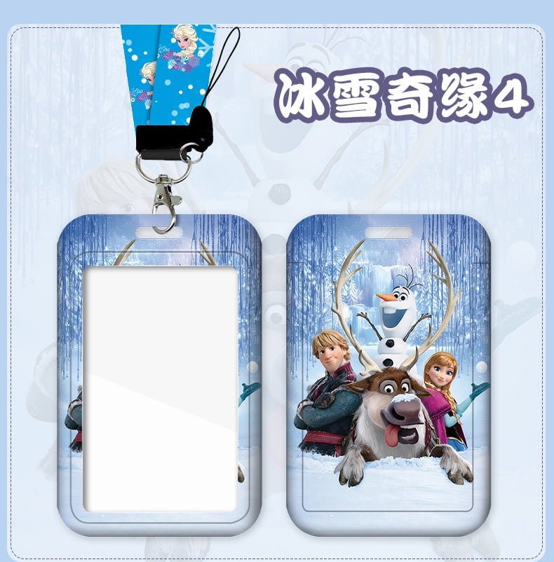 Frozen Card Holder, Student Bus ID Card Holder with Long Neck Rope ...