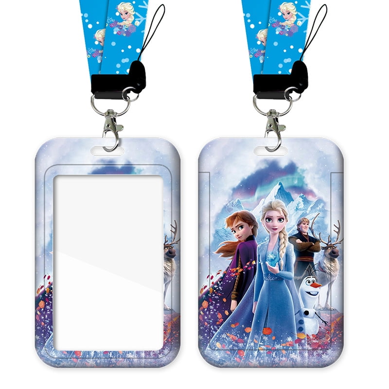 Frozen Card Holder, Student Bus ID Card Holder with Long Neck Rope ...