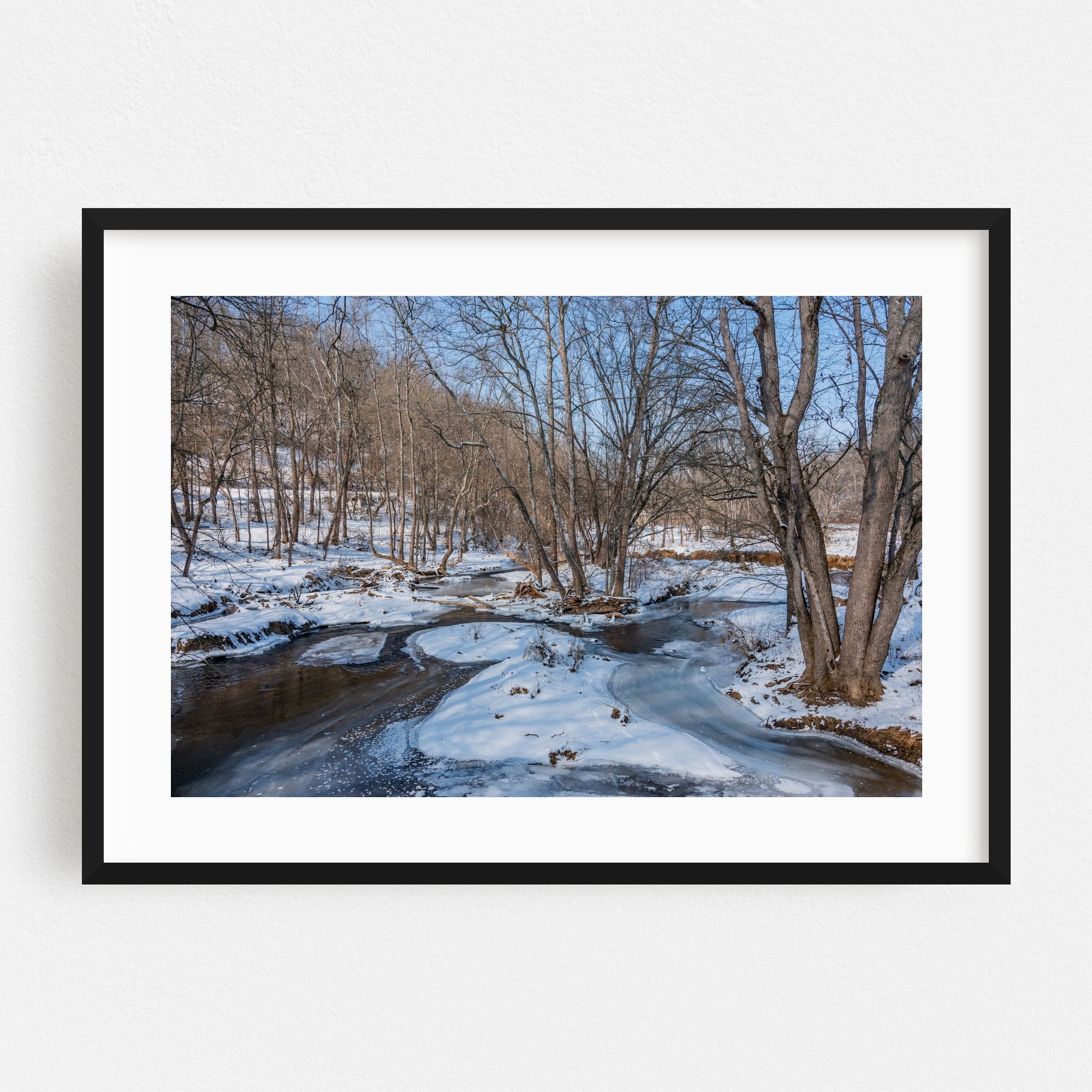 The Frozen Codorus Creek from the Glatfelter Station Bridge, Seven ...