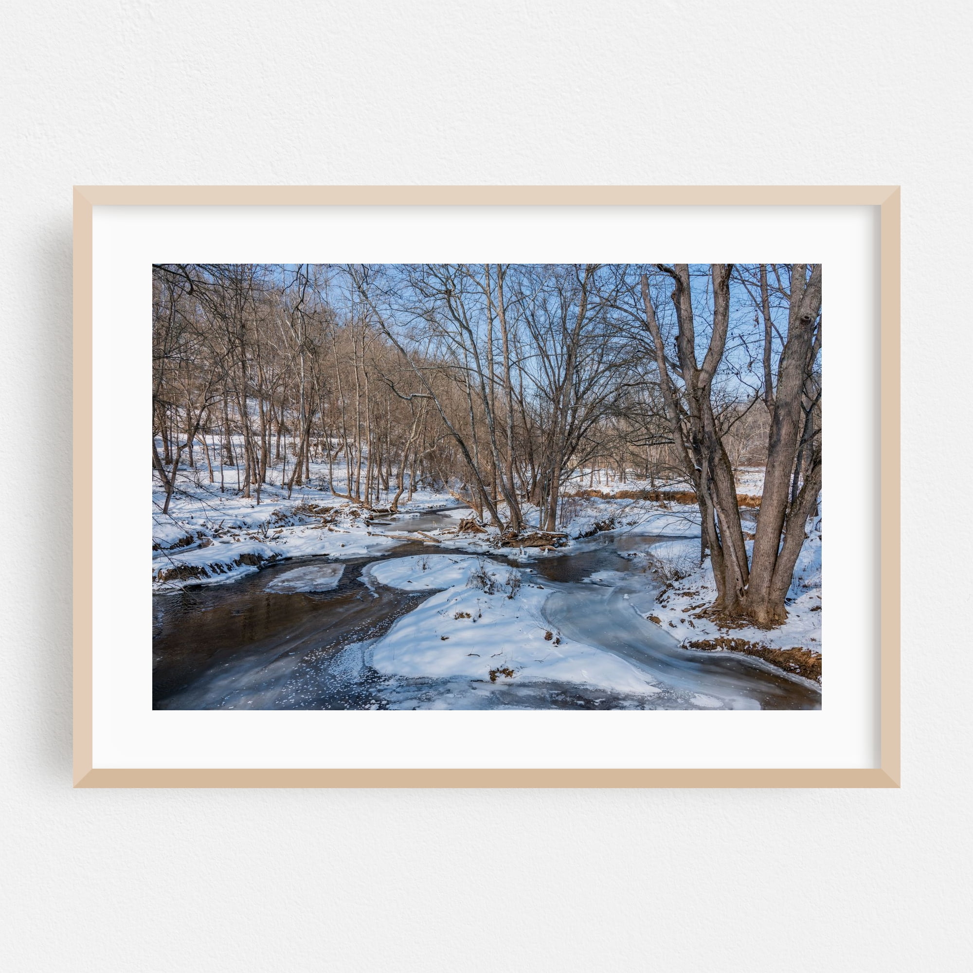 The Frozen Codorus Creek from the Glatfelter Station Bridge, Seven ...